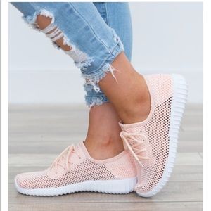 boutique | Shoes | Ladies Athletic Light Weight Mesh Sneakers Pink ...